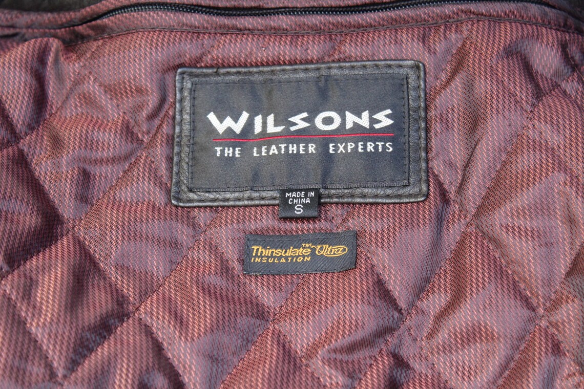 Vintage Brown Leather Bomber W Lining Small vintage / 80s / - Etsy