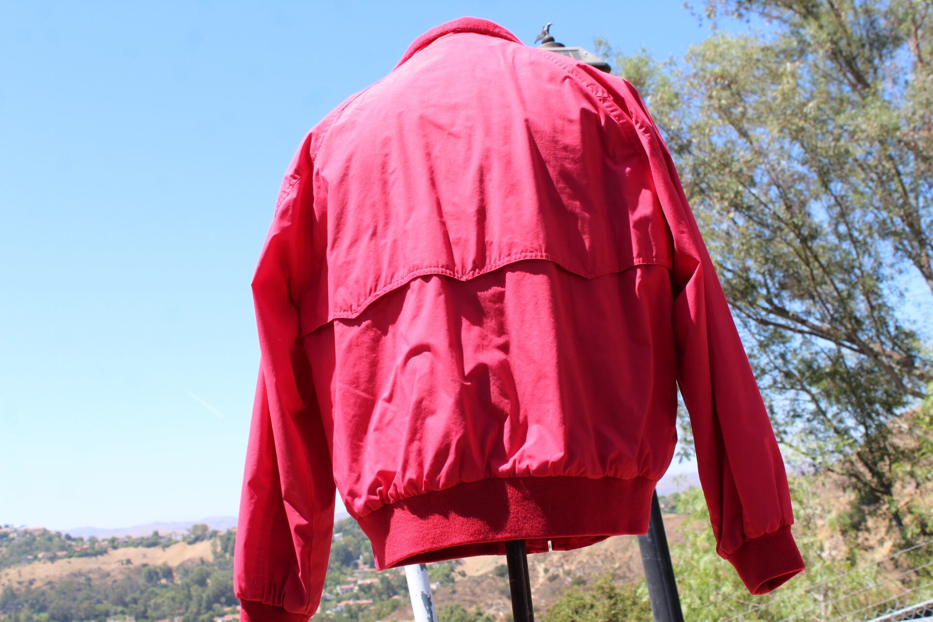 Field and Stream 80s Red Windbreaker W Cotton Lining and Rain Flap ...