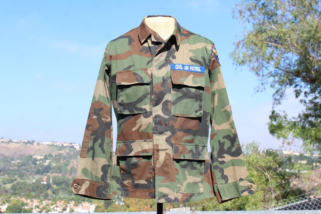 Vintage California Civil Air Patrol Camouflage Shirt Large vintage ...