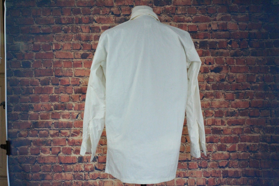 Vintage White Cotton Victorian Style Shirt vintage / 60s / Prestige ...