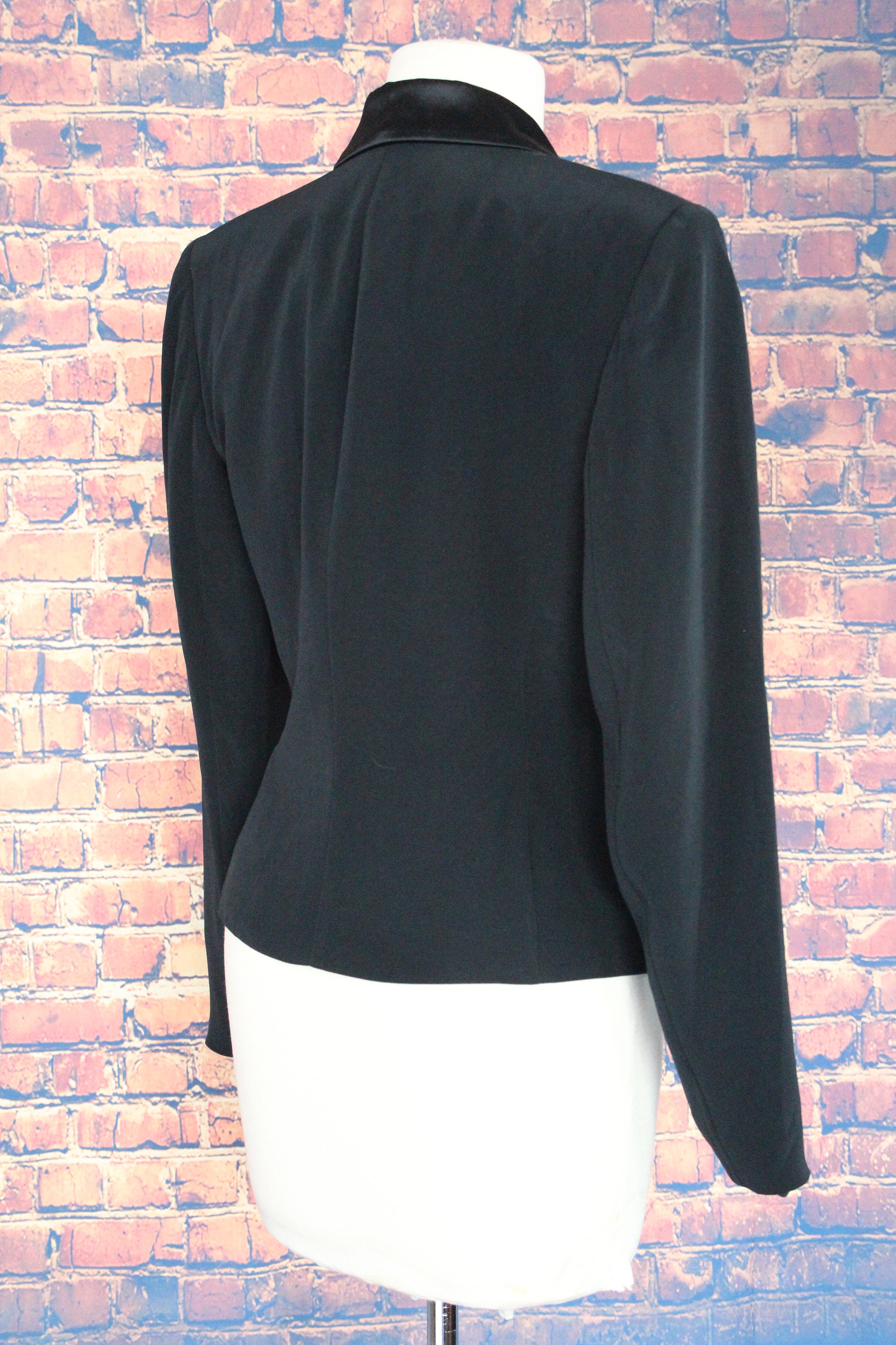 Vintage 1-button Black Tuxedo Jacket vintage / Jones New York / 80s - Etsy