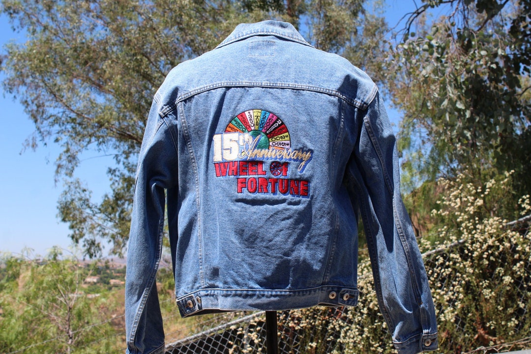 Wheel of Fortune Blue Denim 15th Anniversary Jacket Large (vintage ...
