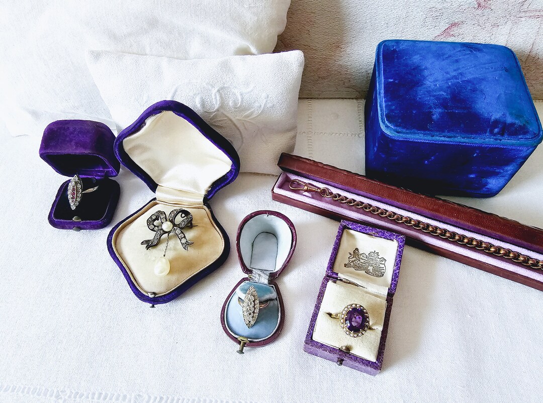 Antique Purple Jewelry Boxes for Different Uses - Etsy