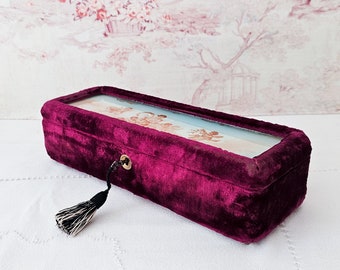 Gorgeous Antique 19th Century Victorian Jewelry Box , Forest Green ...