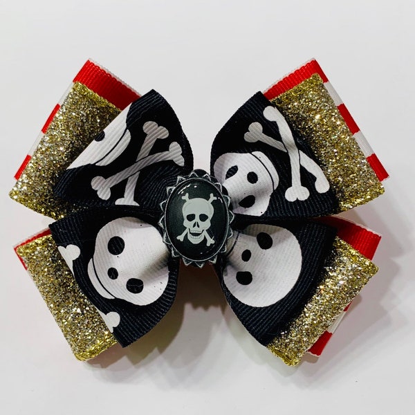 Pirate Hair Bow - Etsy