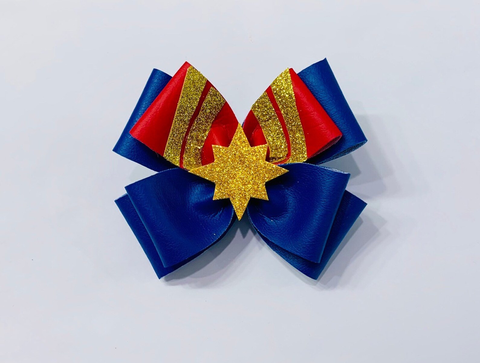 Captain Marvel Hair Bow - Etsy