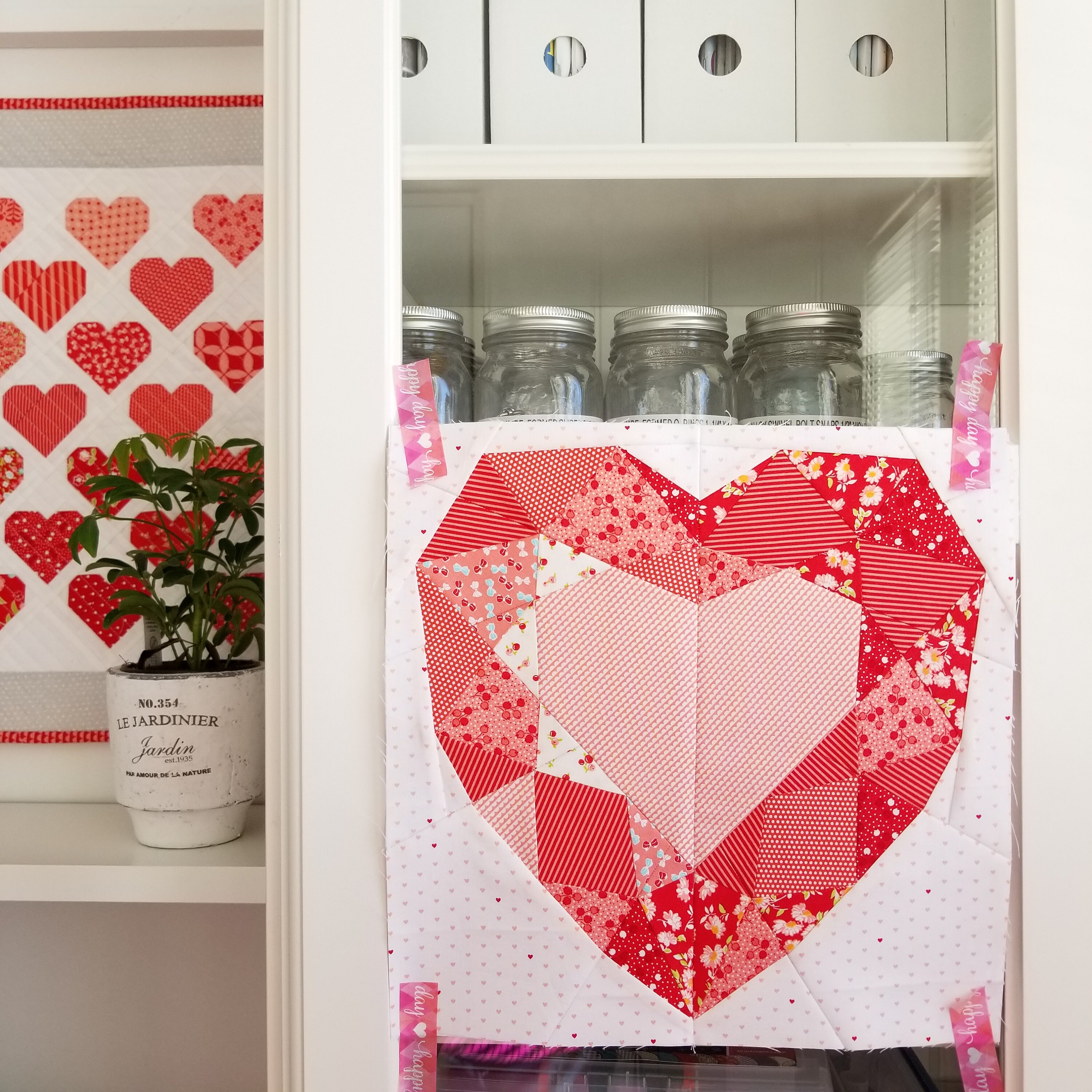 Diamond Heart Foundation Paper Piecing Pattern | Etsy