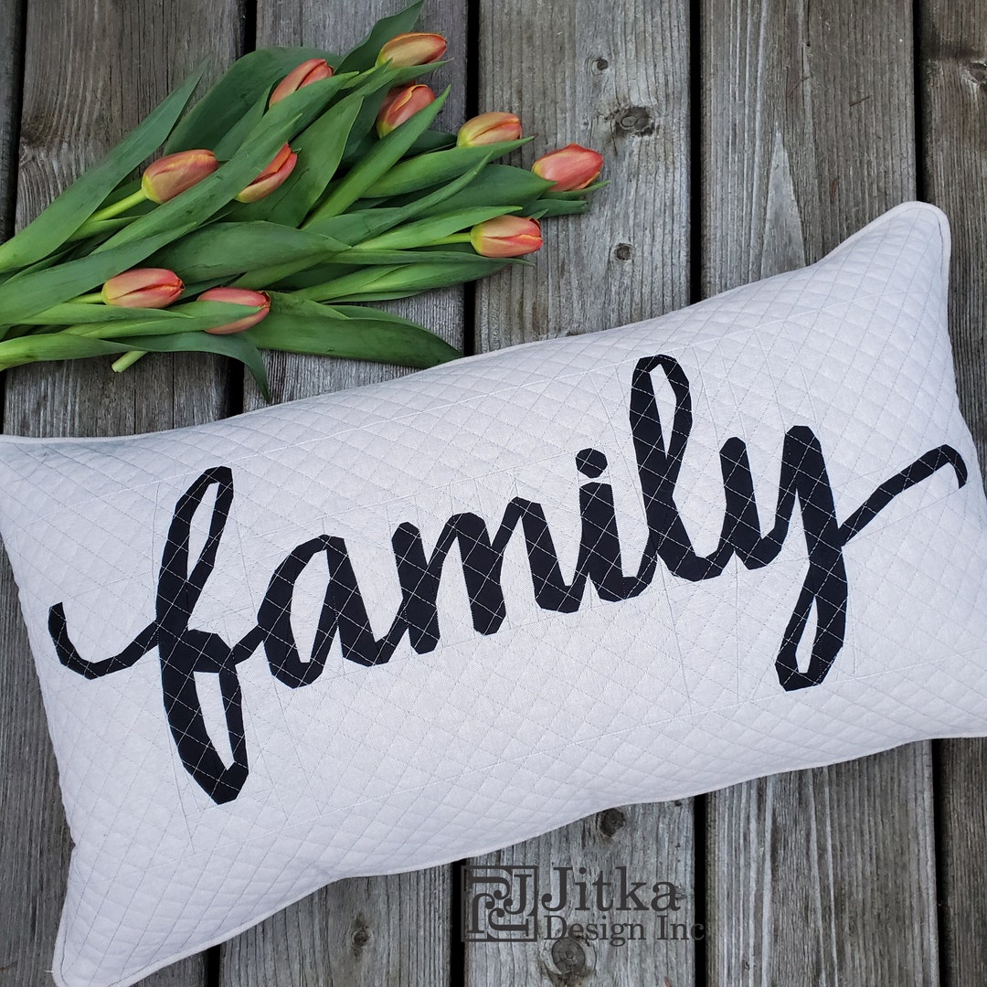 Family Script Foundation Paper Piecing Pattern - Etsy