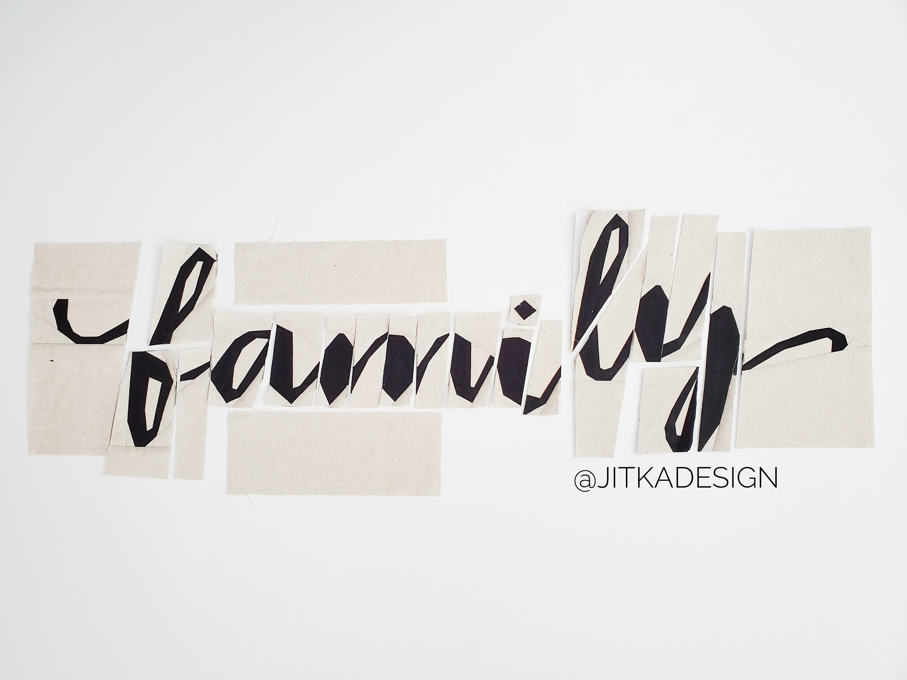 Family Script Foundation Paper Piecing Pattern - Etsy Canada