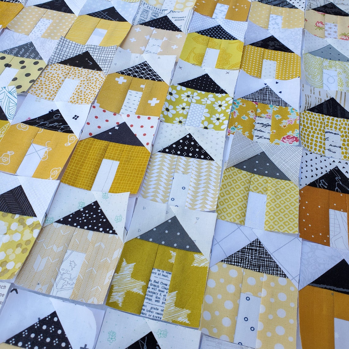 MINI HOUSE BLOCK Foundation Paper Piecing Pattern - Etsy