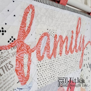 Family Script Foundation Paper Piecing Pattern - Etsy