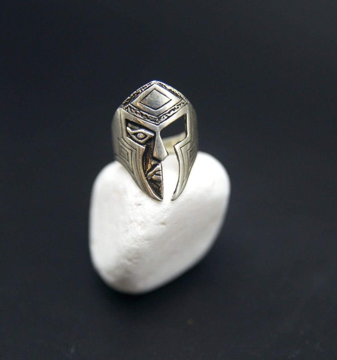 Sterling Silver Ring, Spartan Helmet, Gladiator Ring, Silver Ring ...