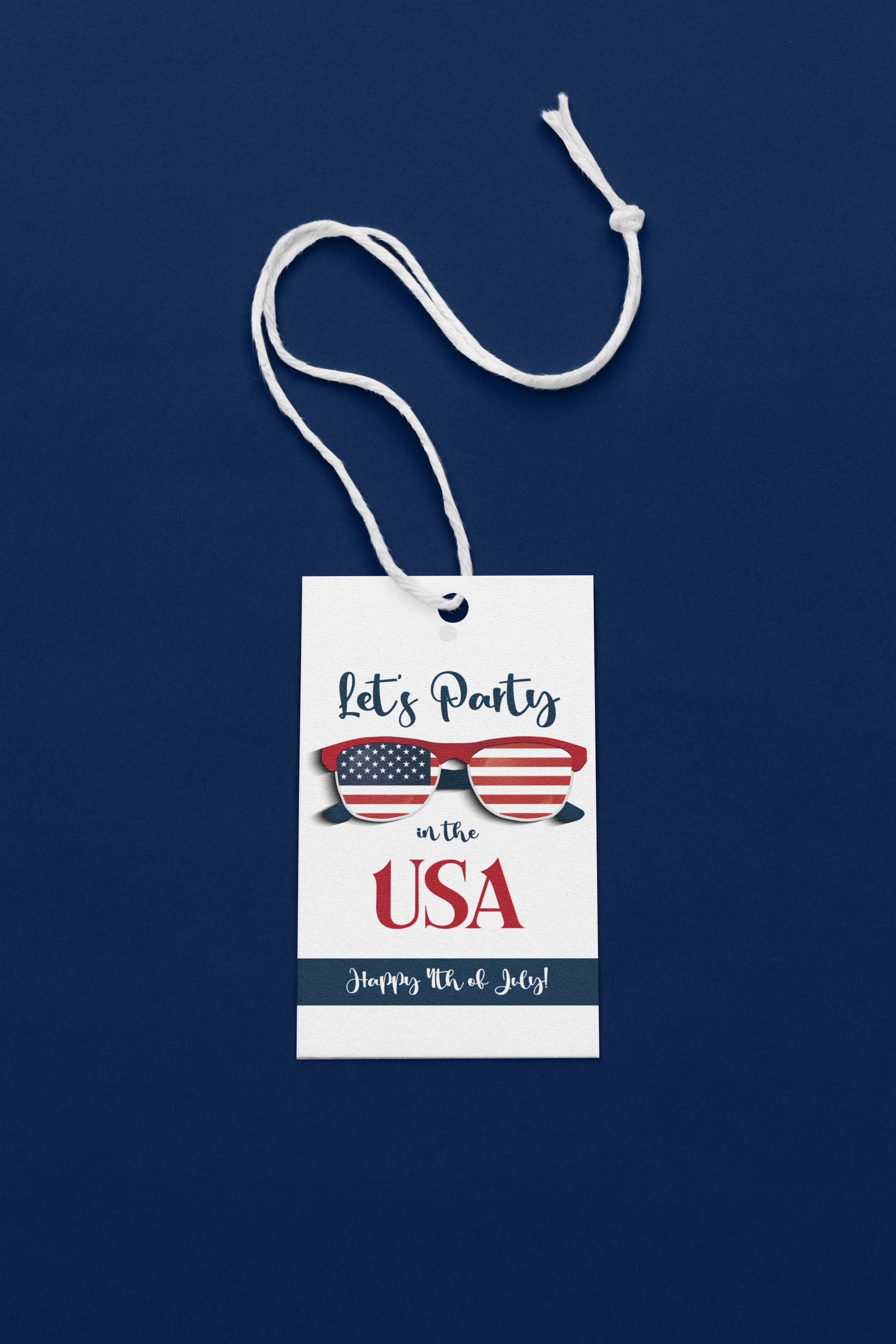 Happy 4th of July Party in the USA Gift Tags Independence Day Gift Tag ...