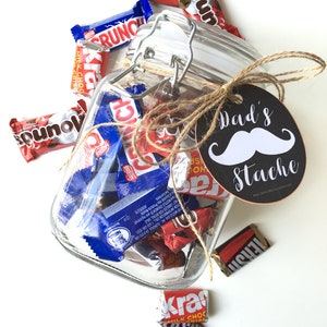 Happy Fathers Day Dad's Stache Gift Tags | Printable PDF Download - Etsy