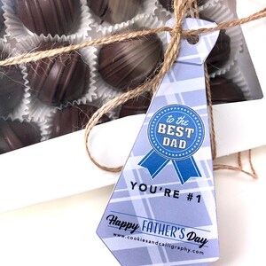 Happy Fathers Day Necktie Gift Tags | Printable PDF Download - Etsy