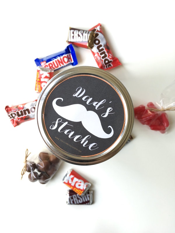 Happy Fathers Day Dad's Stache Gift Tags | Printable PDF Download - Etsy