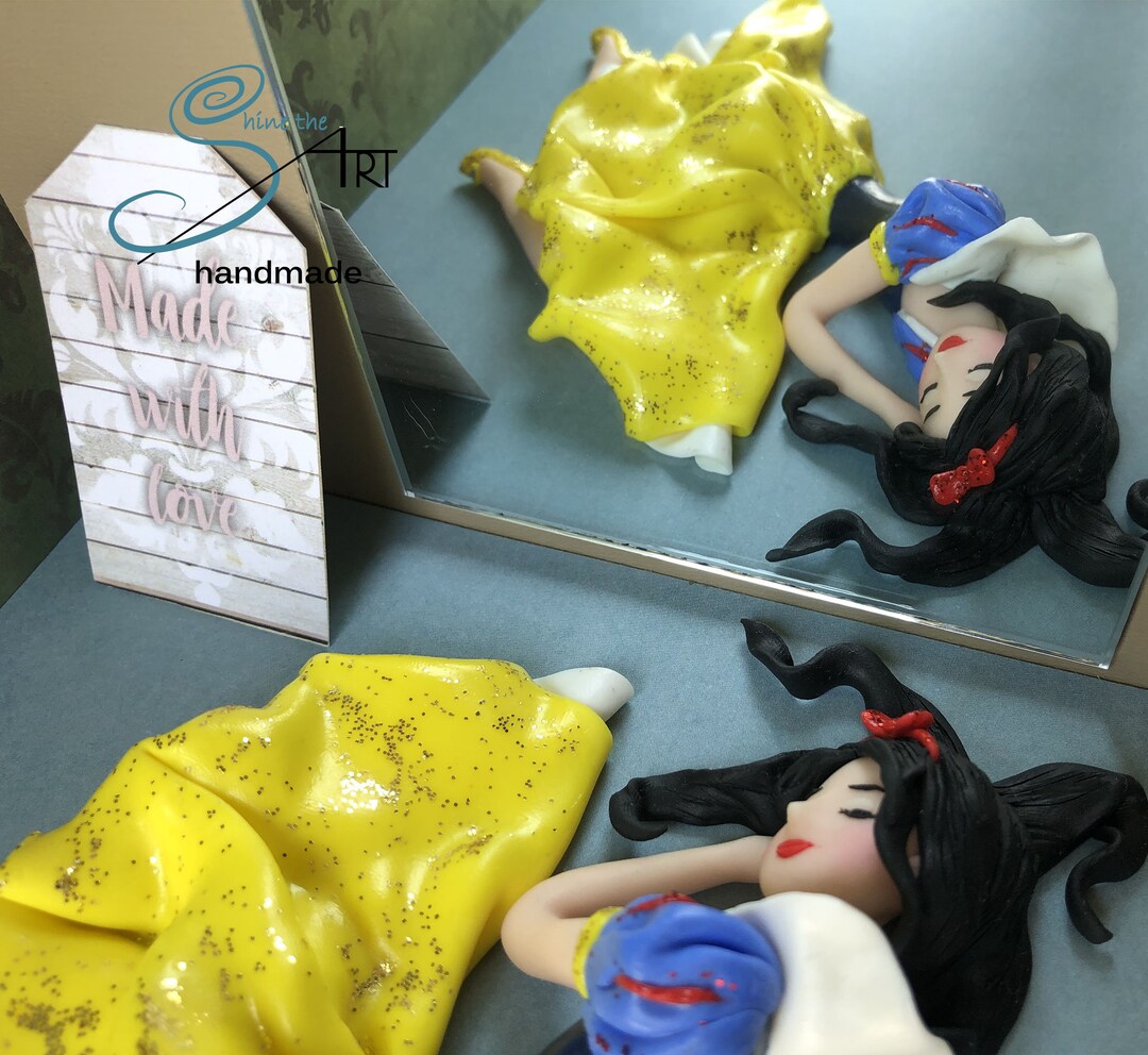 SNOW WHITE Handmade Without Molds in Polymer Clay - Etsy