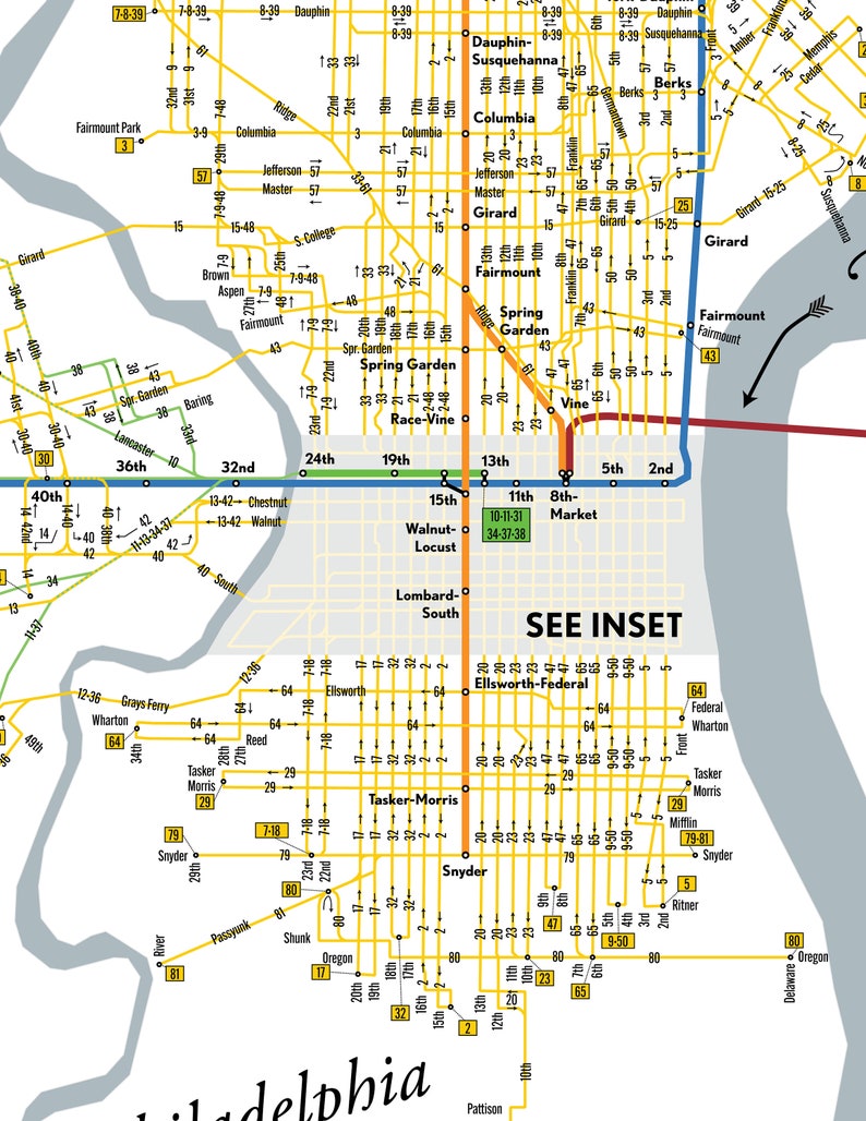 Philadelphia Transportation Co. Trolley, Subway, and Elevated System ...
