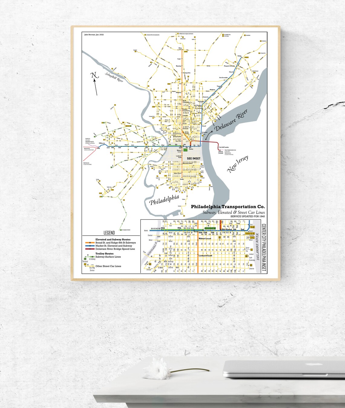 Philadelphia Transportation Co. Trolley, Subway, and Elevated System ...