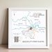 Houston, TX 1895 Streetcar System Map Print - Original Art Poster - Etsy