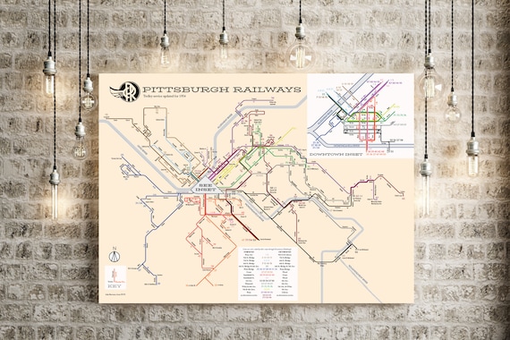 Pittsburgh Subway System Map
