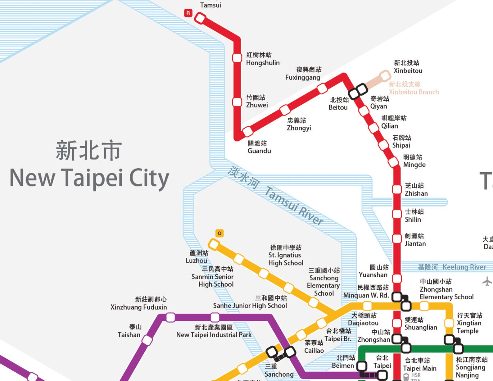 Taipei, Taiwan Metro Map Print Original Poster Art 臺北捷運 - Etsy