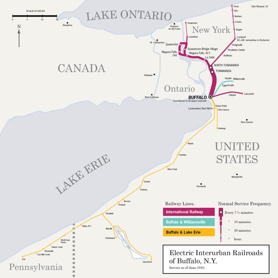 Buffalo Niagara Falls Map