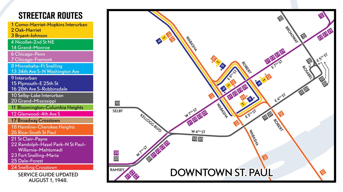 Minneapolis-st. Paul Twin Cities Rapid Transit Company - Etsy