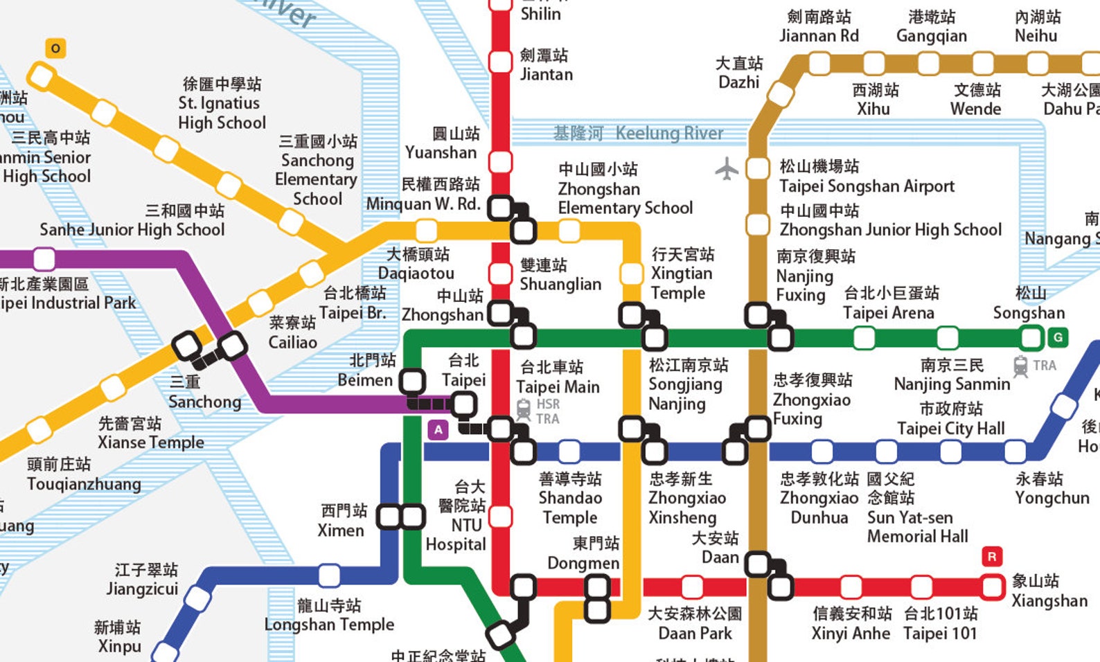 Taipei, Taiwan Metro Map Print Original Poster Art 臺北捷運 - Etsy