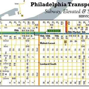 Philadelphia Transportation Co. Trolley, Subway, and Elevated System ...