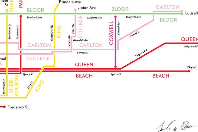 Toronto TTC Streetcar System Map Print, 1932 Original Poster Art - Etsy