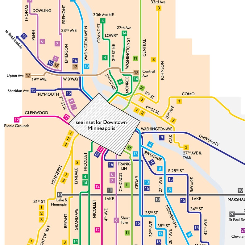 Minneapolis-st. Paul Twin Cities Rapid Transit Company - Etsy