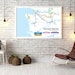 Print Map of the Vancouver Skytrain - Original Art Poster - Etsy