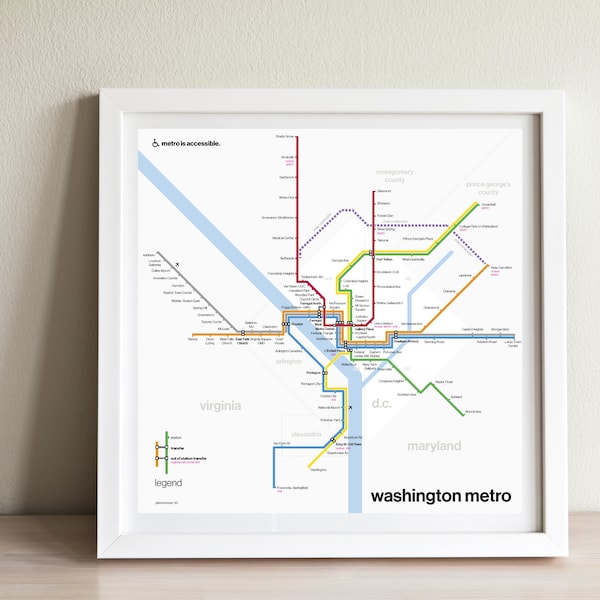 Dc Metro Art - Etsy