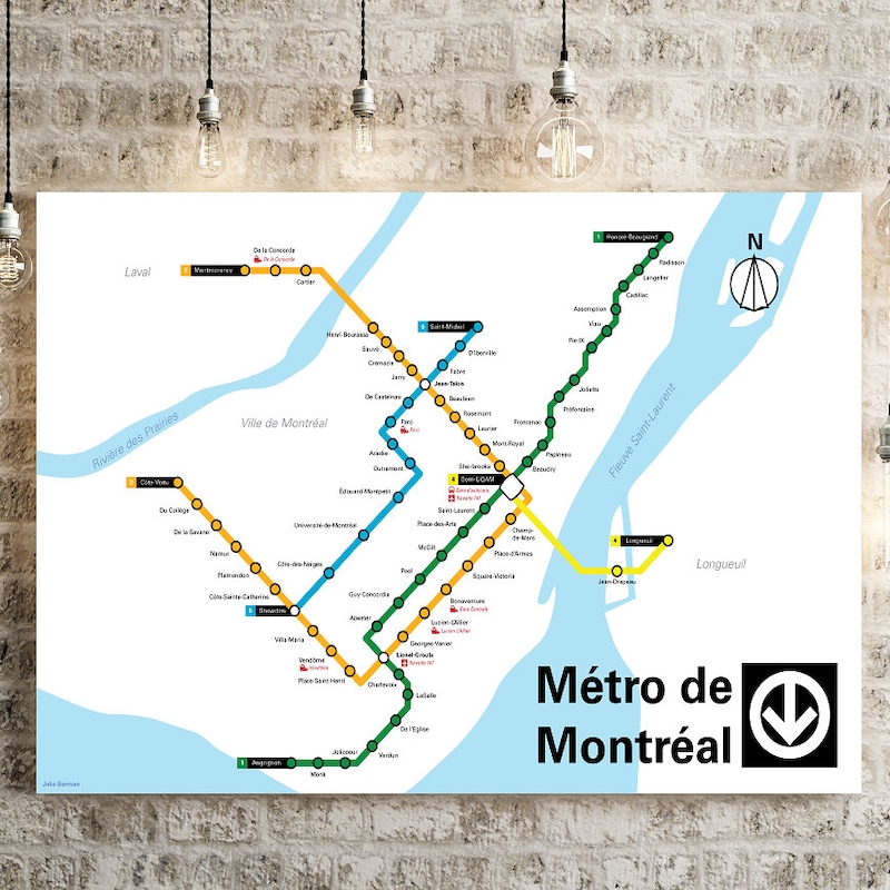 Metro Map - Etsy