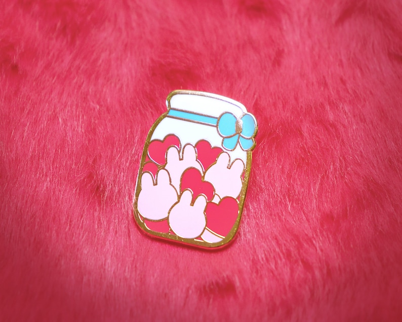 Cute Gummy Bunny Enamel Pins Rabbit Cute Enamel Pin Kawaii | Etsy