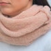 Knitted Pink Sand Alpaca and Silk Wool Scarf for Women - Etsy