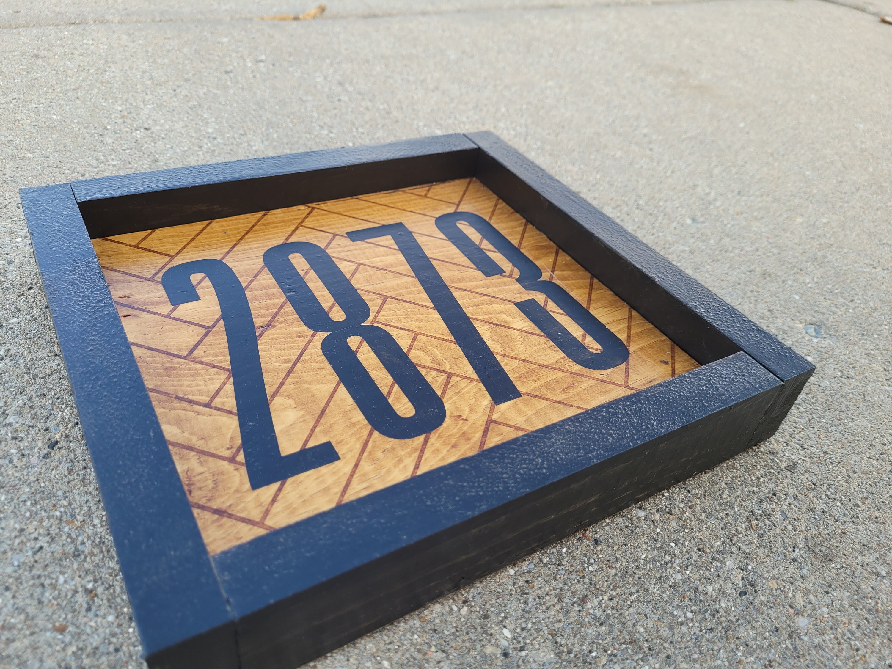 Modern Address Plaque House Number Sign Modern Curb Appeal Address ...