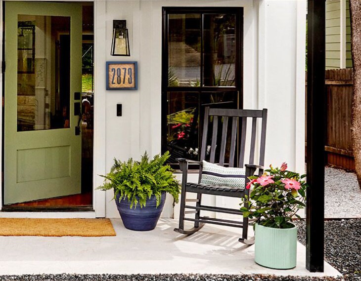 Modern Address Plaque House Number Sign Modern Curb Appeal Address ...