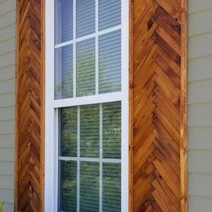 Herringbone Shutters - Chevron Shutters - Modern Farmhouse Shutters ...