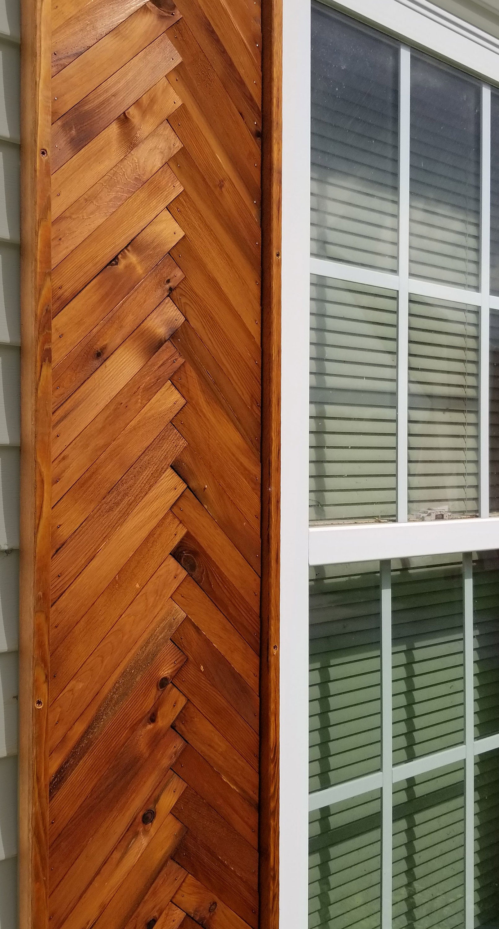 Herringbone Shutters - Chevron Shutters - Modern Farmhouse Shutters ...