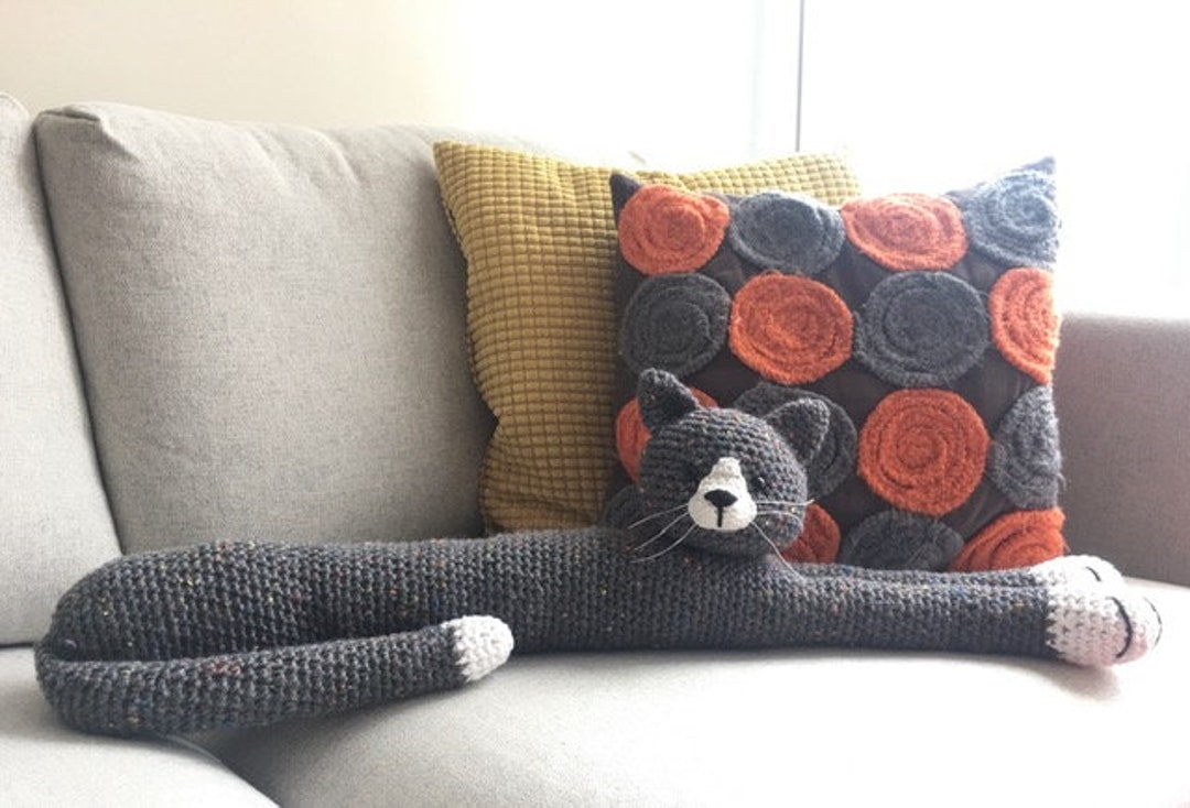 PATTERN for Billie Cat Crocheted Draught Excluder - Instant Digital ...