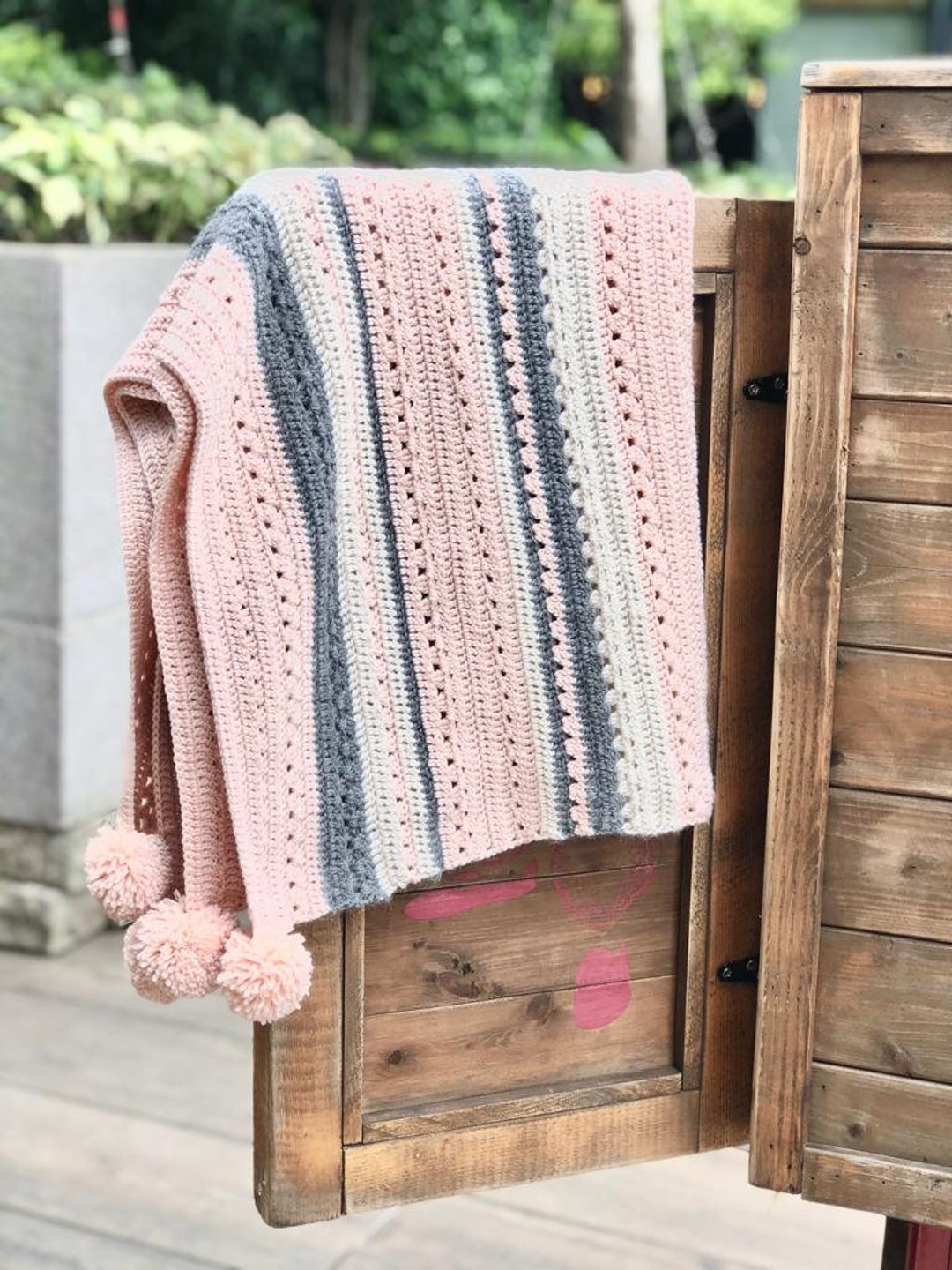 Crochet Blanket: Easy Stripy Treble PDF Downloadable Pattern - Etsy