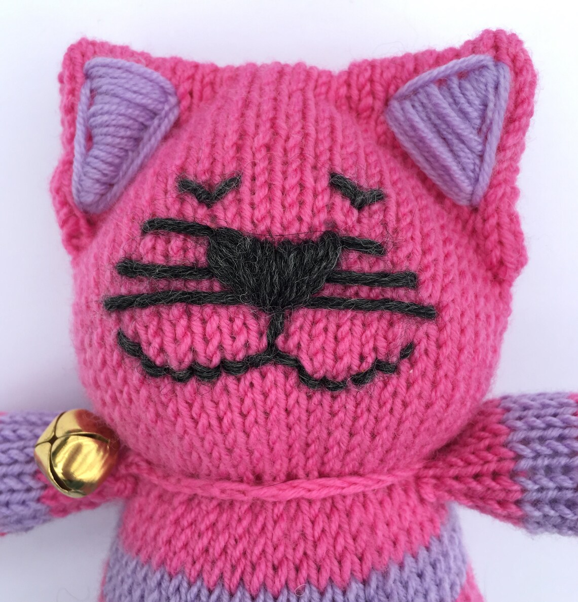 Knitted Cat Pattern: Easy Knit Happy Cats - Etsy