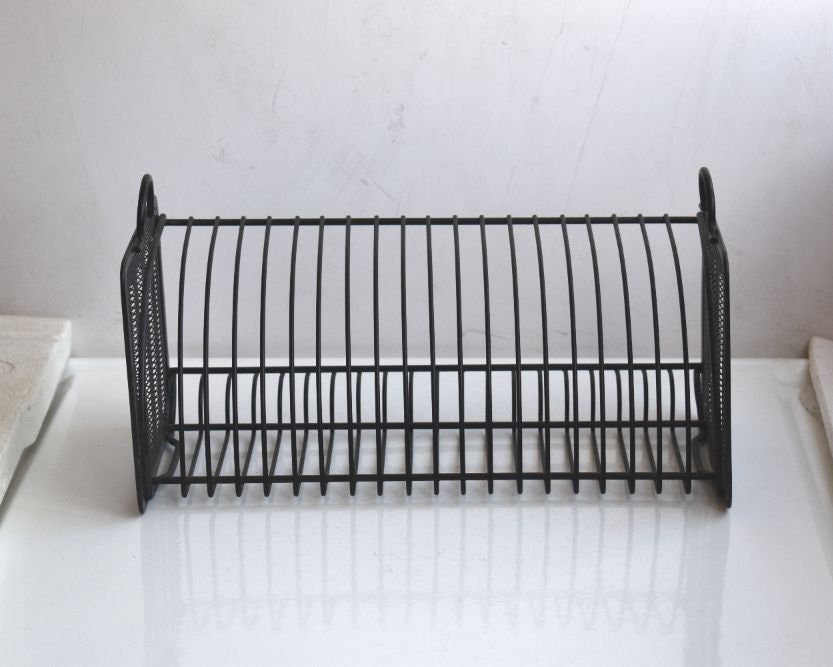 Vintage DVD Disc Holder Wall Mount Black Metal Storage Cabinet Stand ...