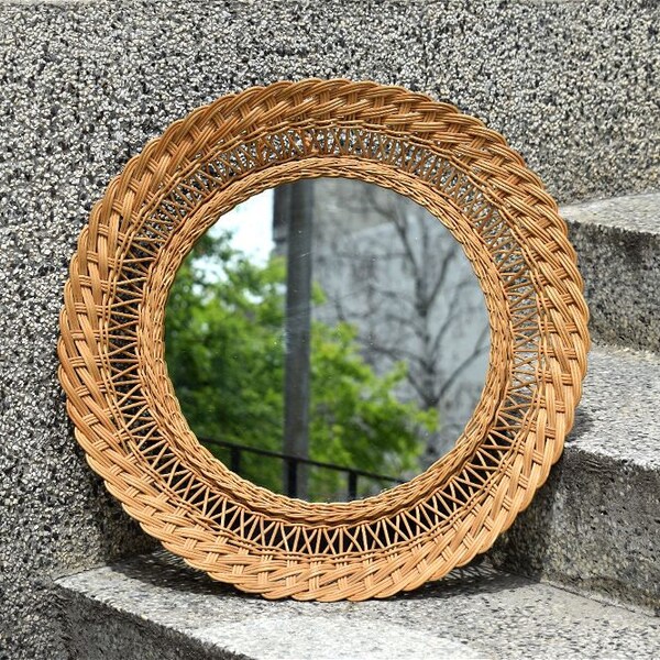 Rattan Mirrors Vintage - Etsy