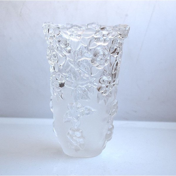 Mikasa Crystal Vase - Etsy