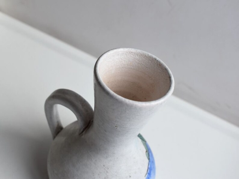 Vintage 6 Herta Huber Roethe Ceramic Handled Vase 1950 West Germany ...