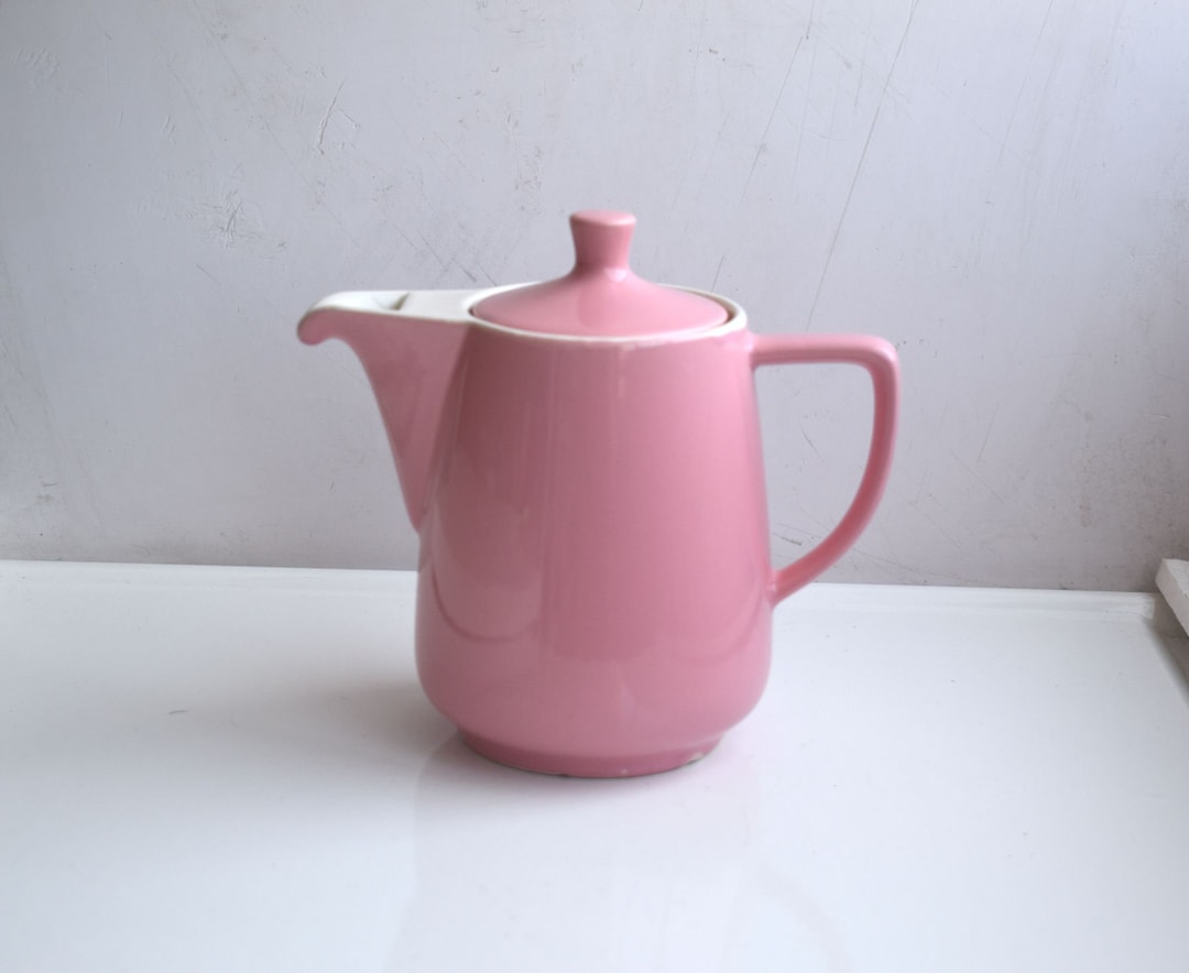 Vintage 900 Ml Melitta Friesland Pink Porcelain Teapot Tea Coffee Pot ...