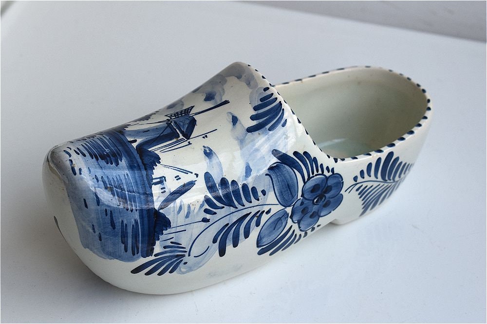 Vintage Large Holland Dutch Delft Shoes Porcelain Wall Hanging - Etsy